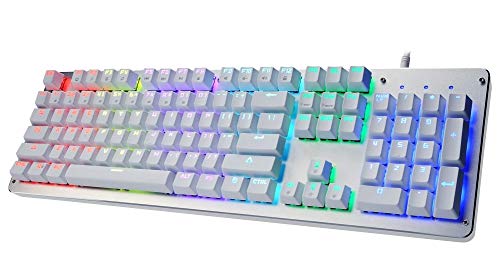 AOYEAH K109 Black on Black or White on Silver Keyboard – rotscrew